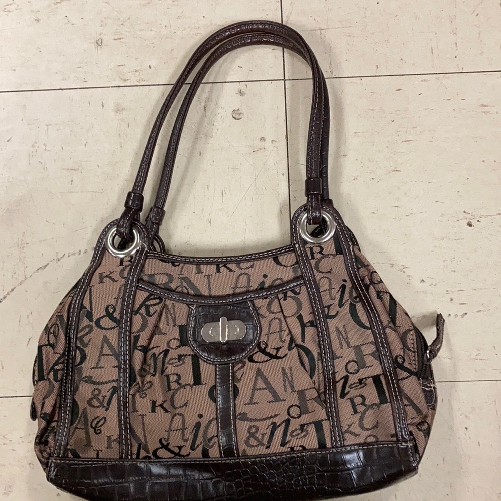 Sag Harbor Purse /Brown /Alphabet Letters - Gem